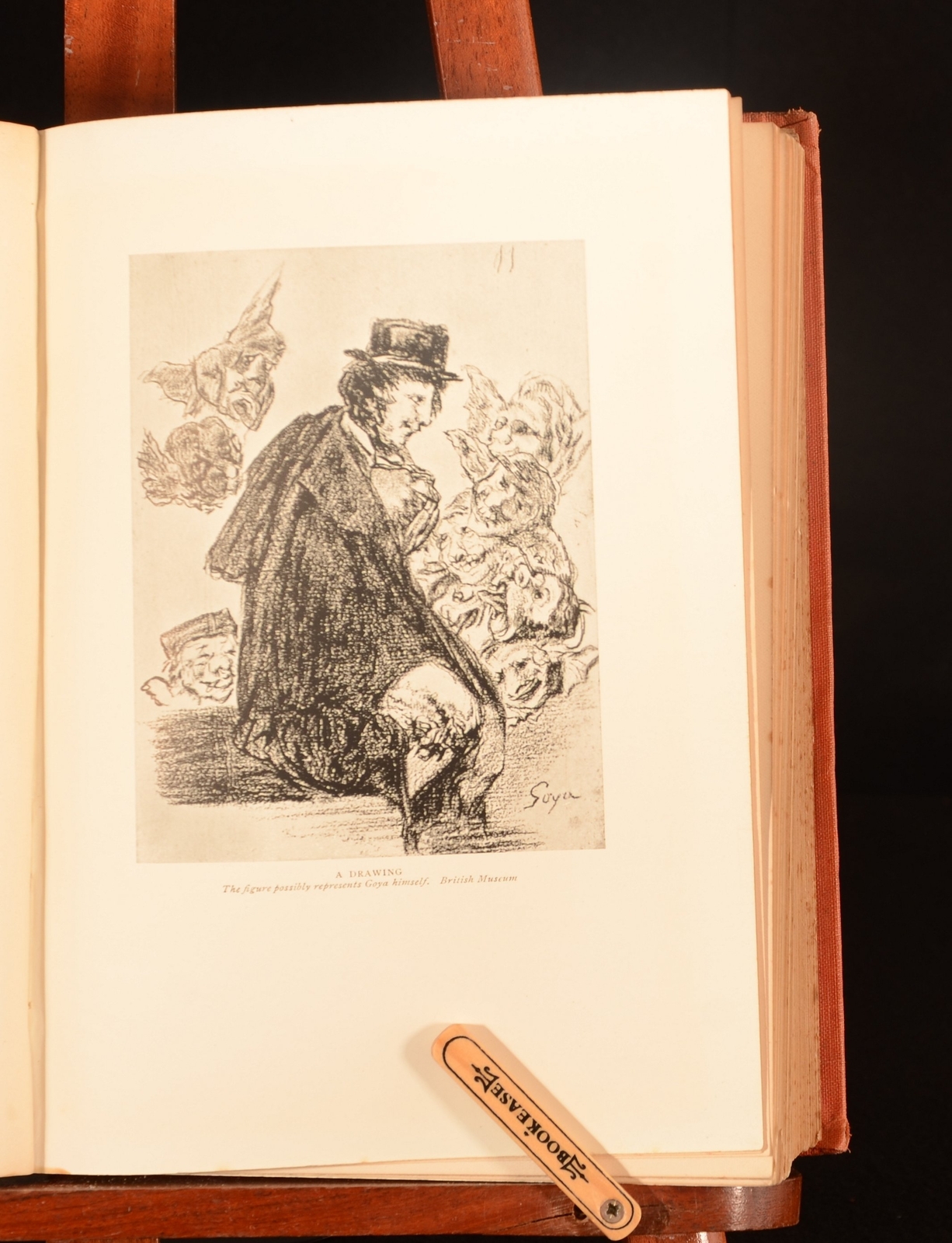 1914 Francisco Goya Hugh Stokes Signed Dedicated R. A. Walker Bookplate ...