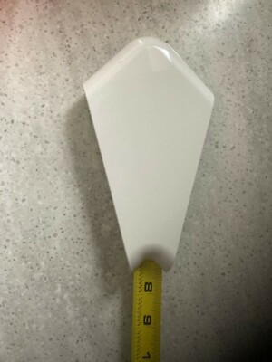 White Plastic Corner Piece Fits Aluminum Slide Out Box Trim 4 1/2" Wide ...