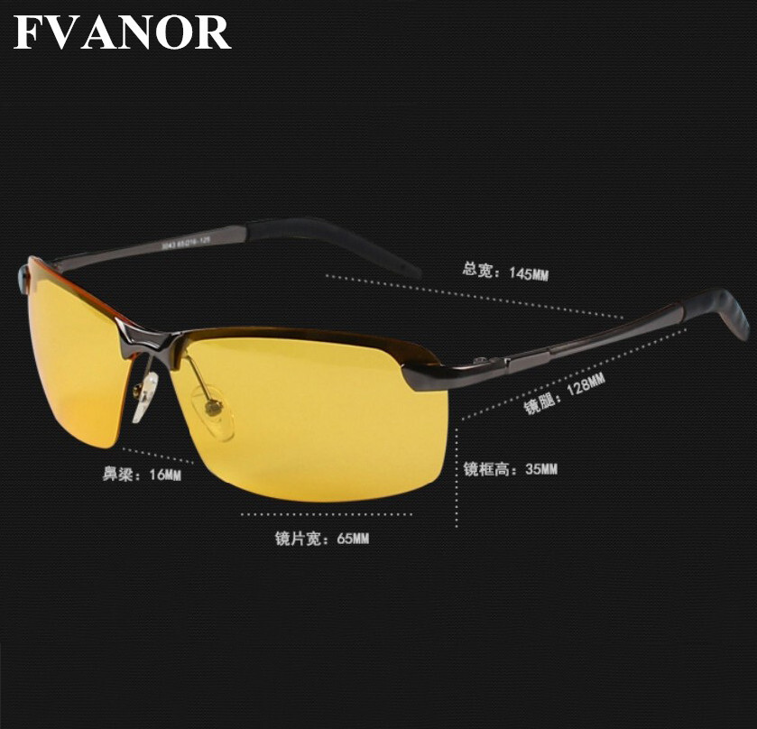 Night Vision Safety Driving Glasses Polarized Sunglasses UV400 Outdoor ...