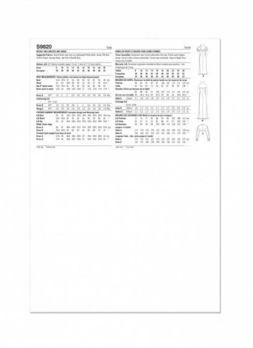 Simplicity Paper Sewing Pattern 9820 Dungarees, Tops | eBay UK