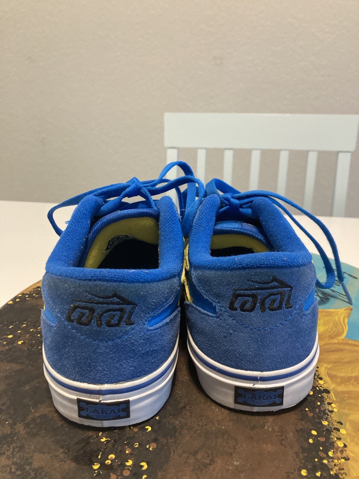 Lakai Skateboard Shoes Manchester Blue/Yellow Suede Size 7.5 | eBay