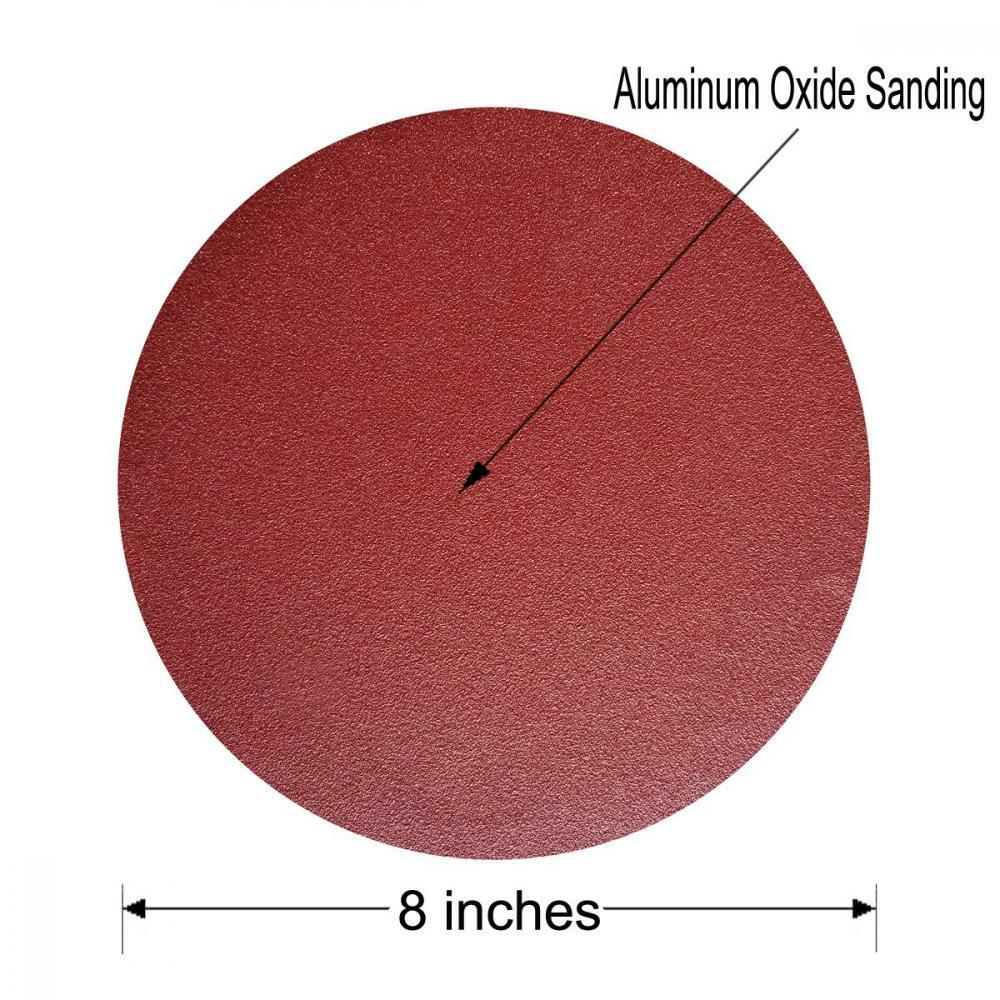 30 PCS 8-Inch NO-Hole PSA Aluminum Oxide Sanding Disc, Self Stick(5 ...