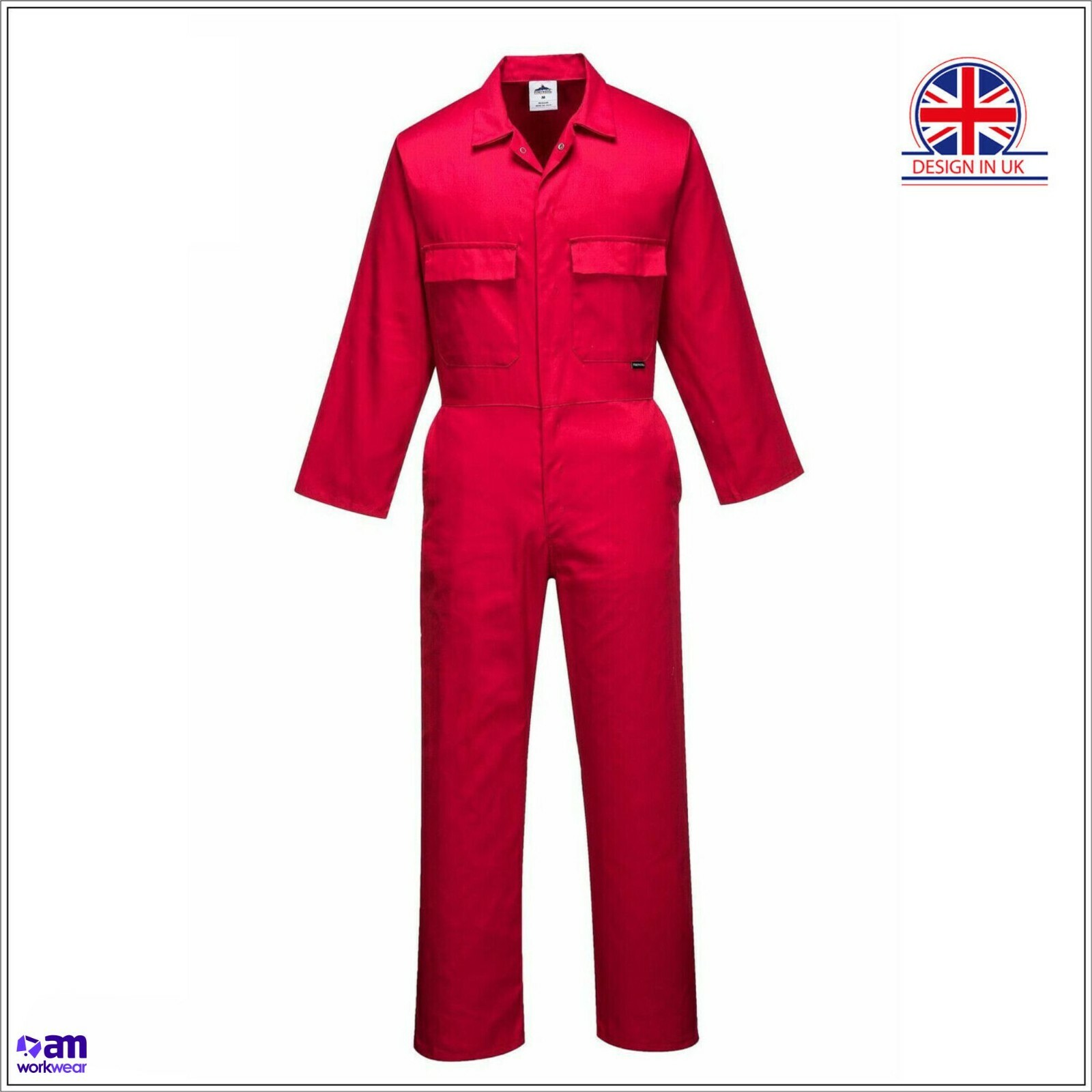 Portwest Mens Coverall Builder Boiler Suit Mechanic Work Overall Work ...