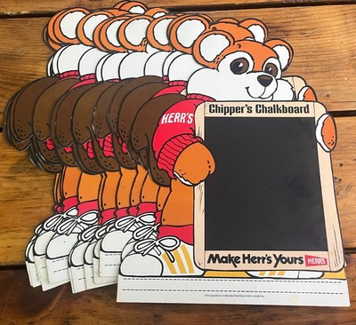 Lot Of 13 Herr's Chipper’s Chalkboard Potato Chip Paper Advertising ...