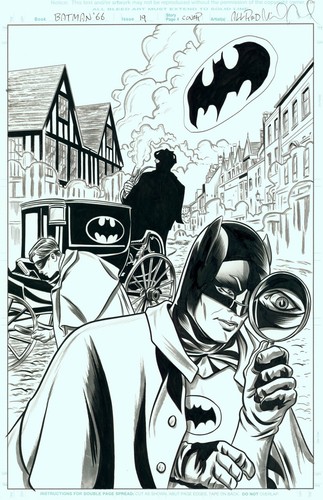 Mike Allred Signed Original Comic Cover Art Batman '66 19 Sherlock ...