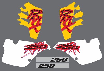 Decals for Suzuki RMX250 RMX 250 GRAPHICS 1993 stickers old school ...