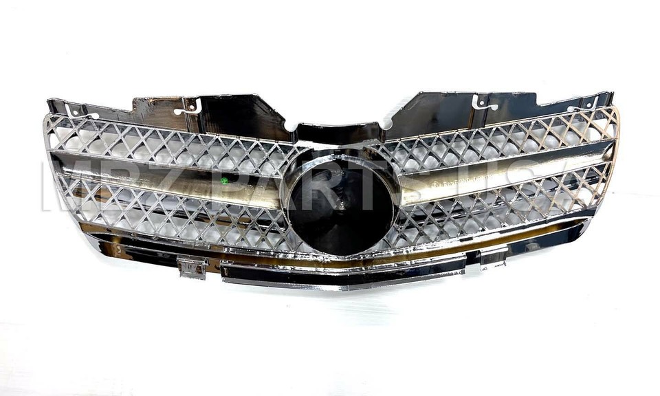 R230 SL500 SL600 Grille Silver Glossy 2003 2004 2005 2006 New Bumper | eBay