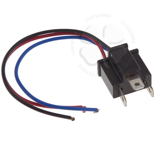 1x Male Headlight Adapter Plug H4 HB2 9003 Pin Light Connector Harness ...