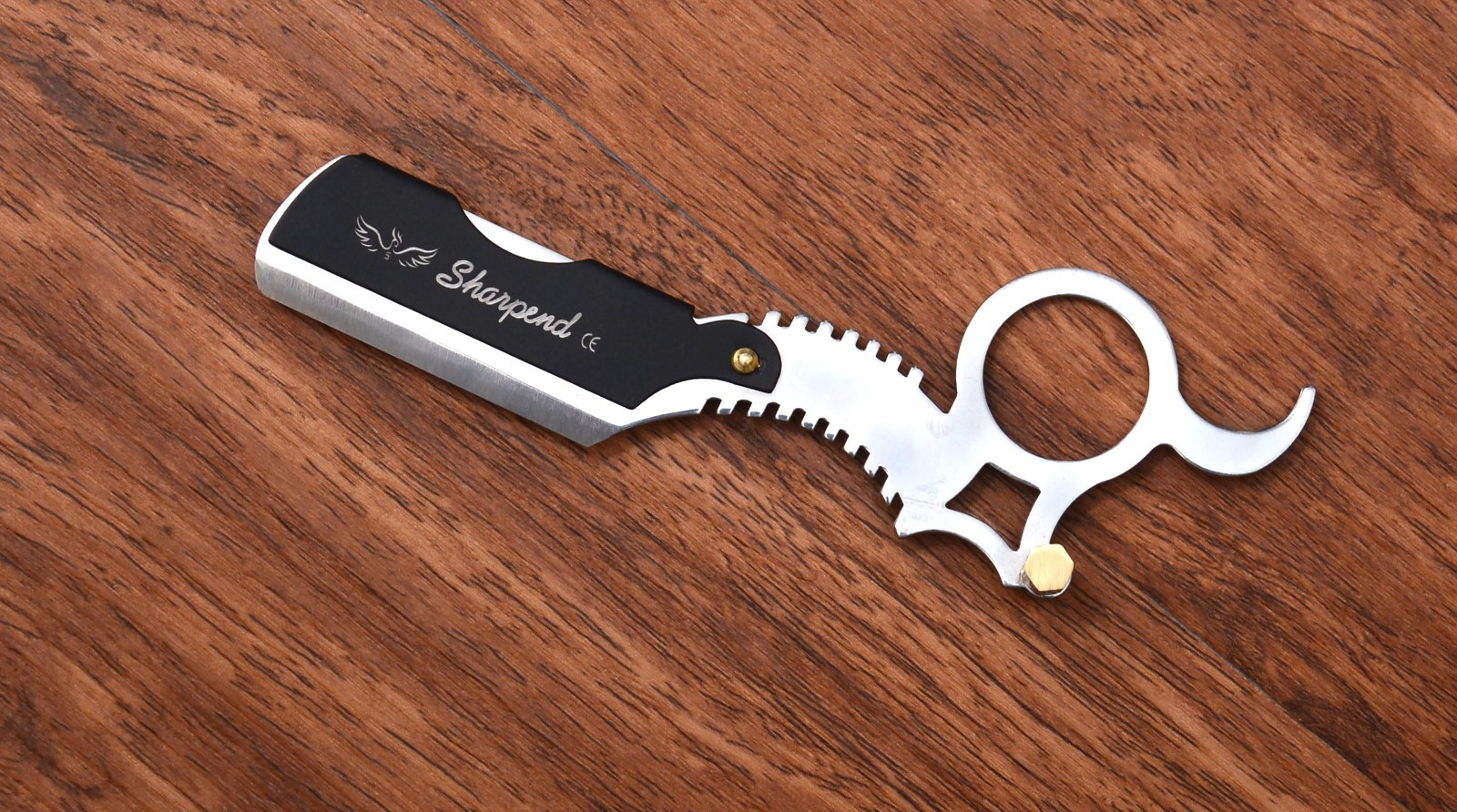 BEARD (SMART) CUT THROAT BARBER SALON STRAIGHT RAZOR BLADE HOLDER + 10 ...