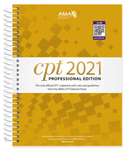 CPT 2021 Professional Edition (CPT / Current Procedural Terminology ...