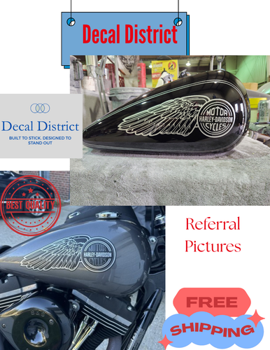 Wing Decals Dyna Fxr vinyl Fit Harley Davidson Gas Tank Sticker premium ...