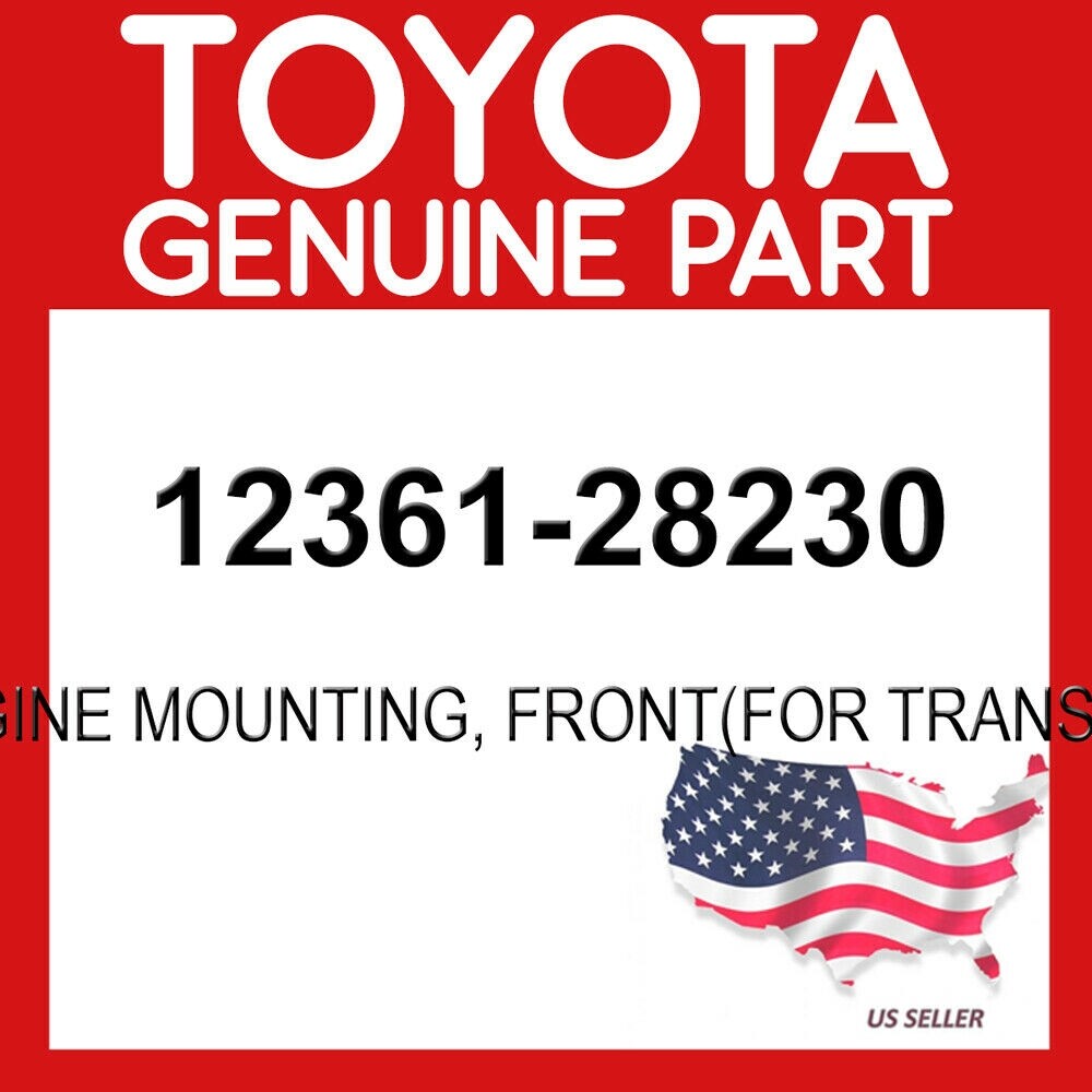 Toyota Genuine 12361-28230 Insulator Engine Mounting Front Trnsvrs ...