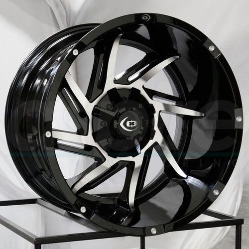 Vision 422 Prowler 20x12 5x5.5/5x139.7 -51 Black Machined Wheels(4) 108 ...