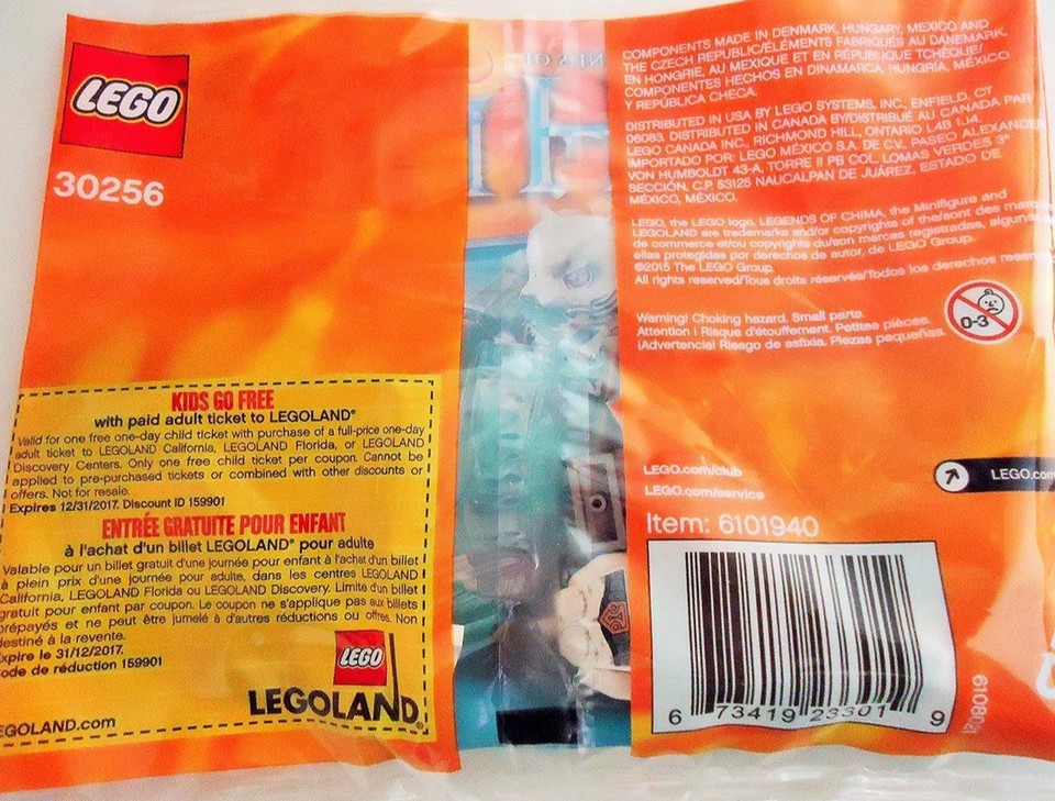 LEGO Chima Ice Bear Mech Polybag 30256 (SEALED) Retired Rare Brand New ...