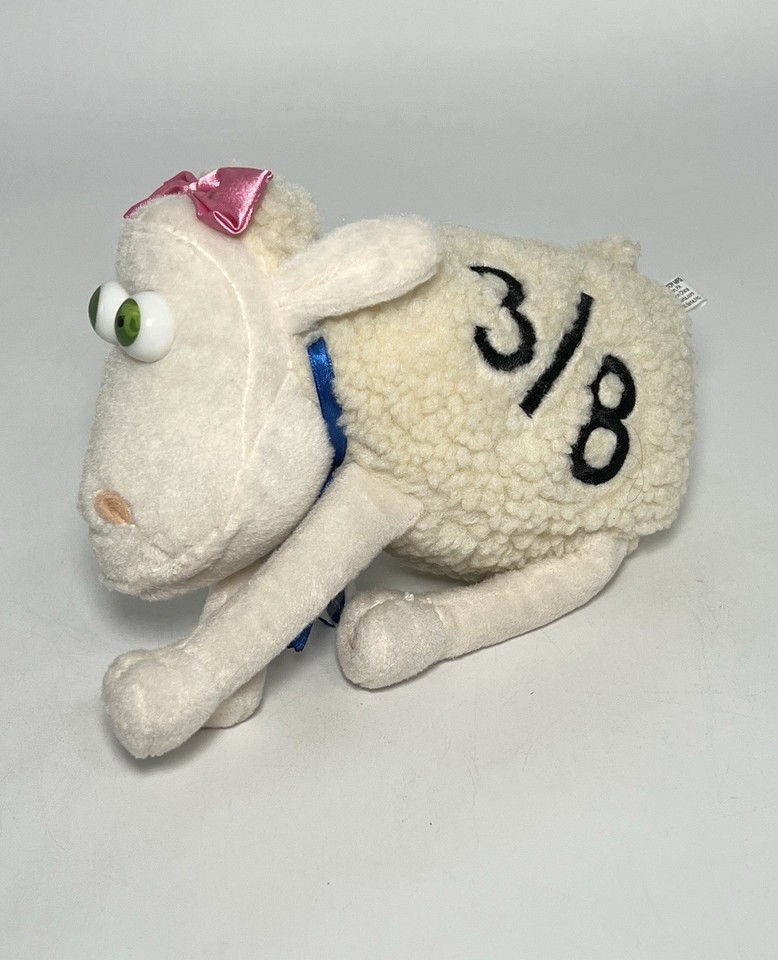Setra 3/8 Counting Sheep Girl Lamb Plush Pink Bow Stuffed Animal 2000 ...