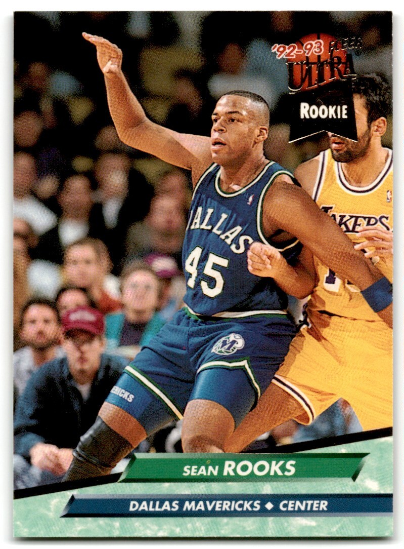 1993-94 Ultra Fleer Rookie Card Sean Rooks Rookie Dallas Mavericks #249 ...