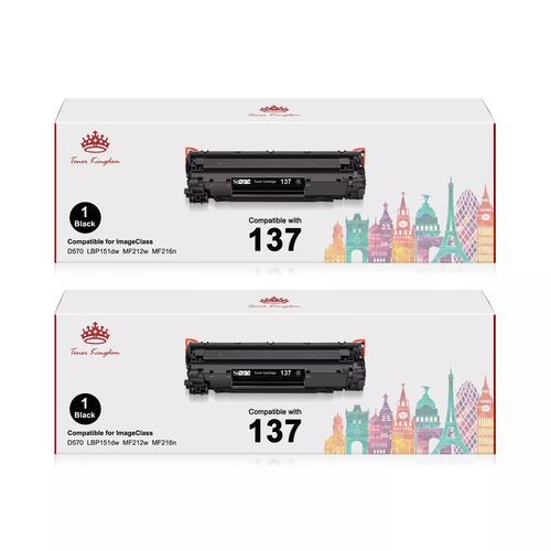 2PK Canon 137 Generic Toner Cartridge For CRG 137 ImageClass MF232w ...