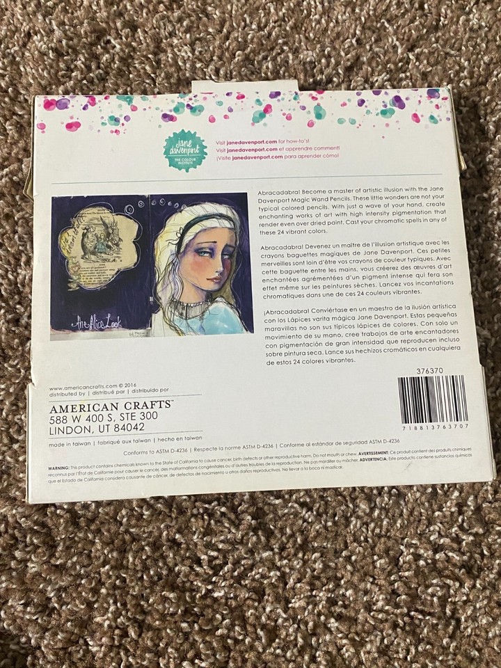 Jane Davenport Magic Wand 24 Colored Pencils - Super Colors! Creative ...