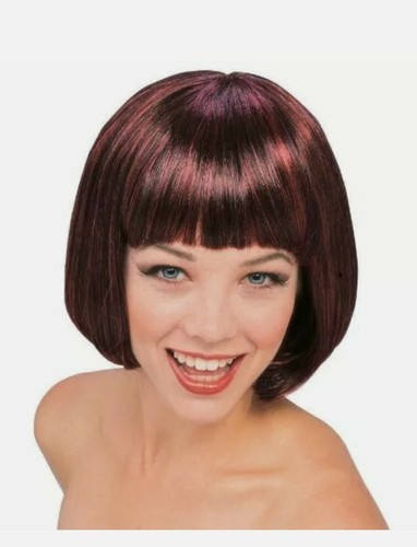 New Rubies Super Model Wig Red/Black Adult Halloween Costume Accessory ...