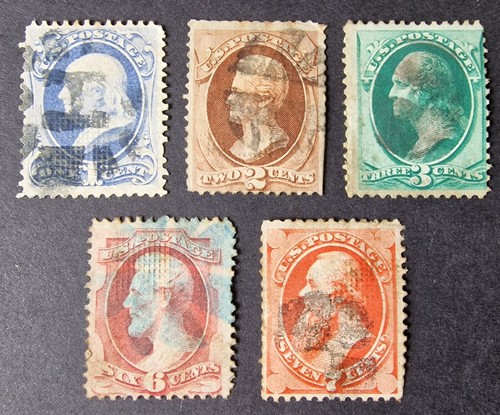 USA 1870 Grill Selection to 7c SG136-140 Sc #134-138 | eBay