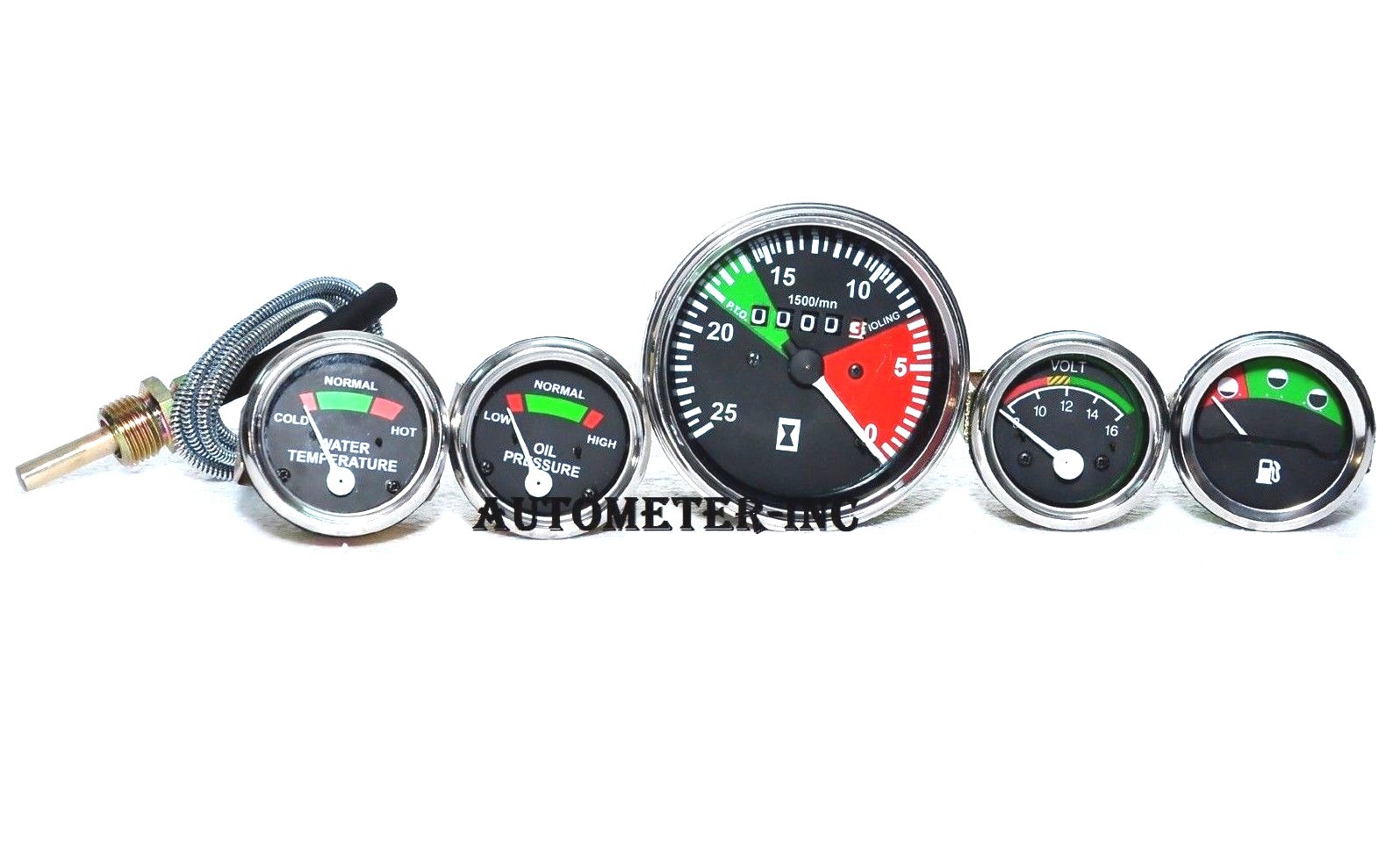 For Massey Ferguson Tractor - Tachometer Temp Oil Pressure AMP Fuel ...