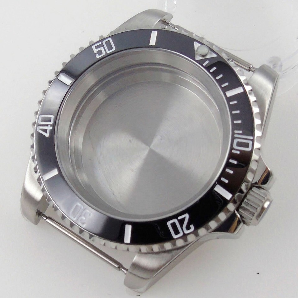 40MM Red Blue Black GMT bidirectional bezel Watch Case Fit NH34 NH35 ...