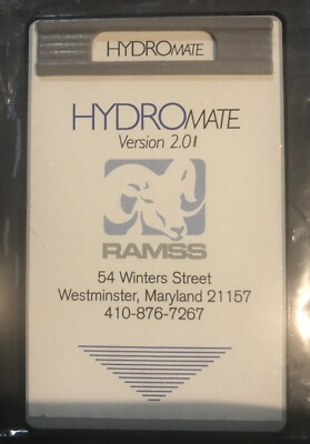 HYDROmate Version 2.01 HP48G SX 48GX Surveying Card Hydrology ...