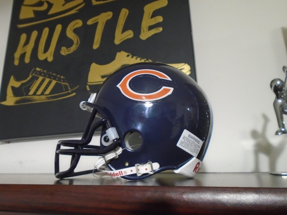 Chicago Bears (NFL) Team Riddell Football Mini Helmet Size 3 5/8 ...