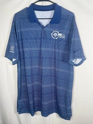Nike Waste Management Phoenix Open Golf Men's Polo Shirt Blue Size ...