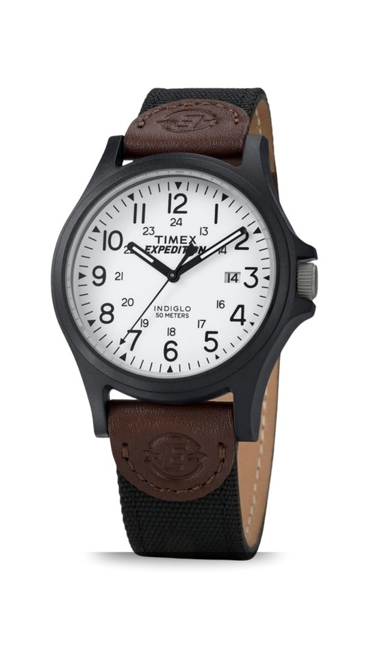 TIMEX Expedition ACADIA White Dial Black Nylon Men's Watch TW4B08200 | eBay