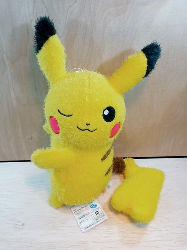 Pokemon Plush Winking Pikachu Fuzzy 2017 doll figure toy | eBay