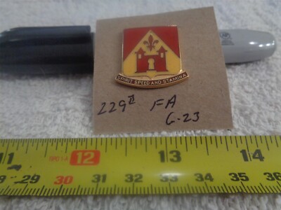 229th Field Artillery G-23 Unit Crest, DI, DUI (DRAW#H5) | eBay