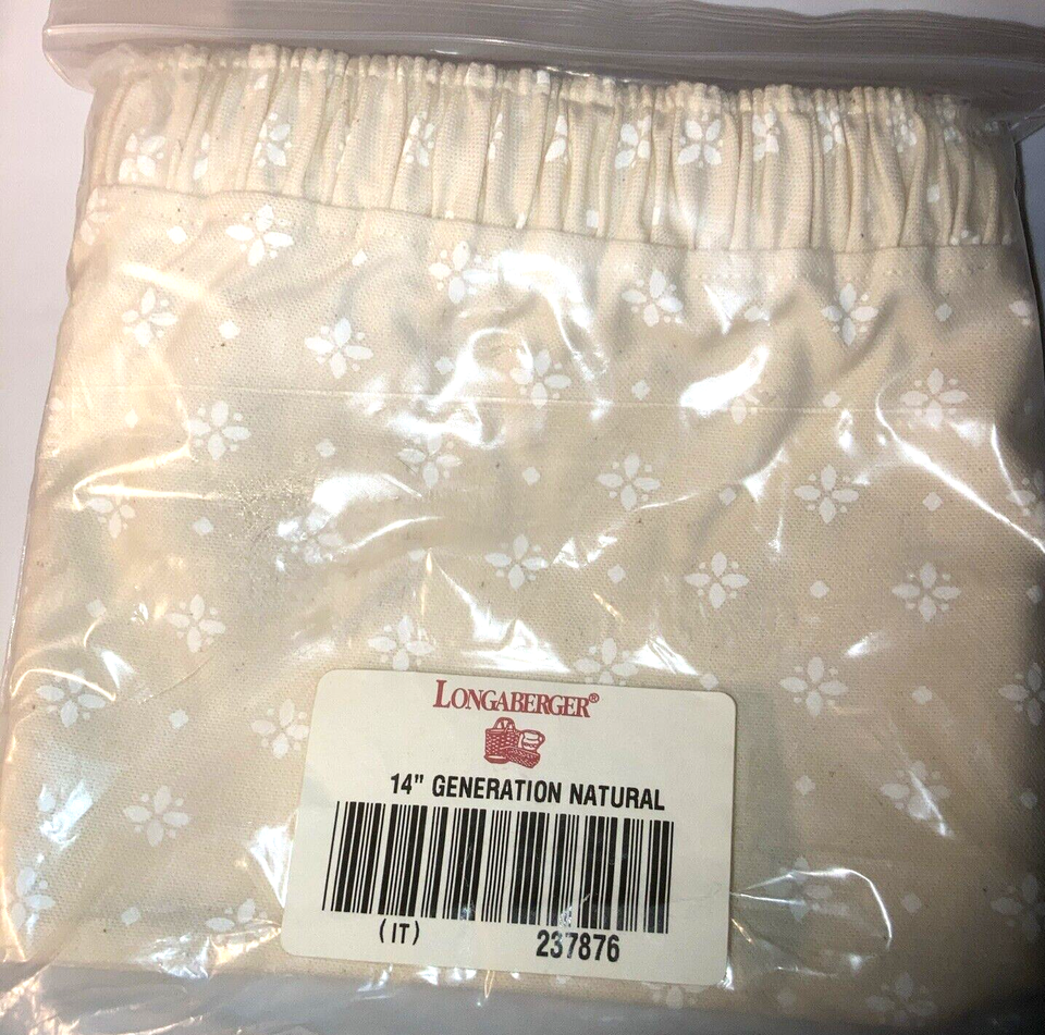 Longaberger 14" Generations Basket Liner-WT Natural Fabric-NEW!!! | eBay