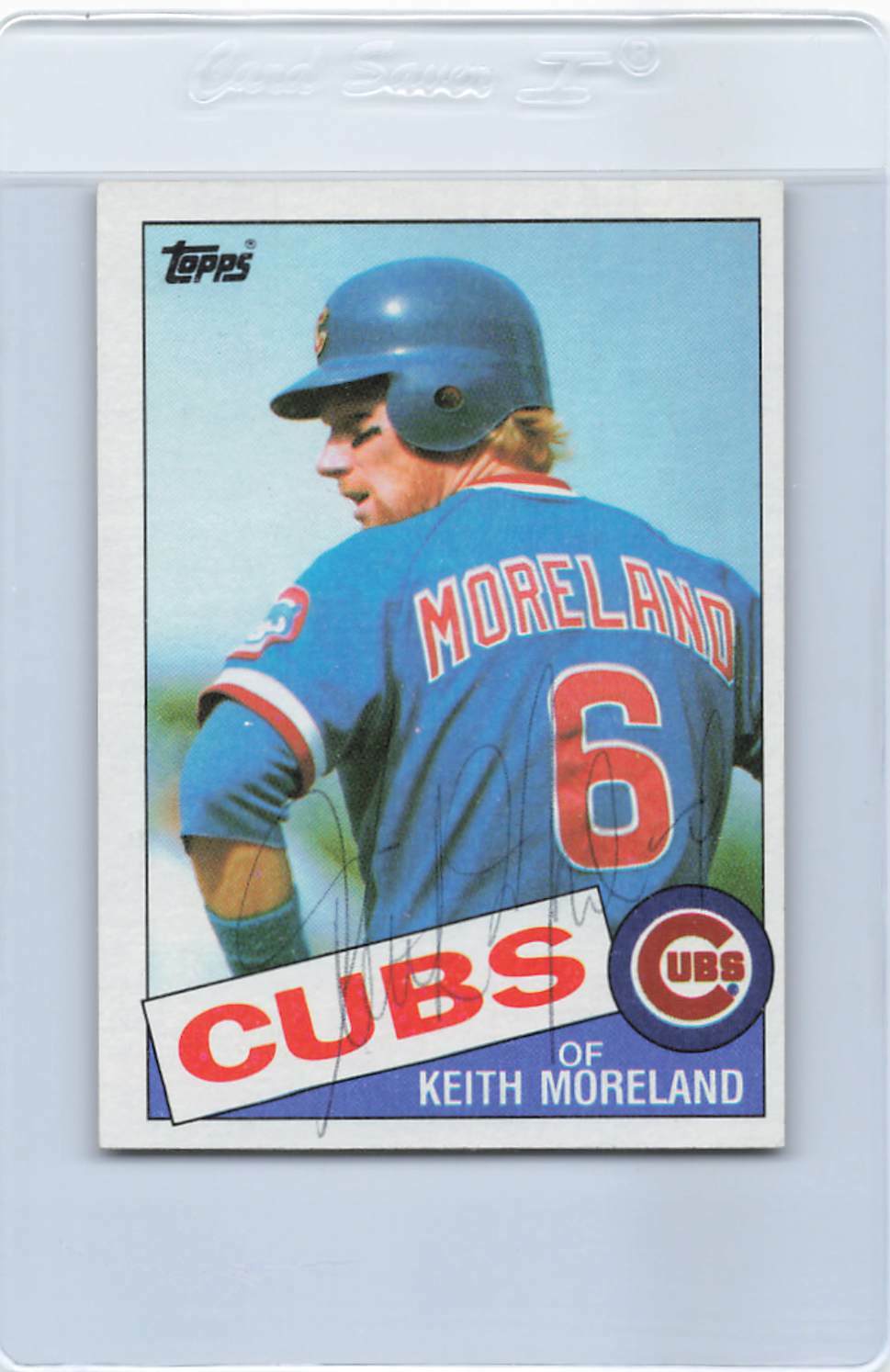 1985 Topps #538 Keith Moreland Chicago Cubs Signed Auto *F6767 | eBay