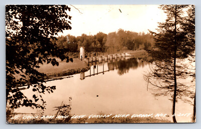 Vintage RPPC Gordon WI St. Croix Dam & Lake Gordon Real Photo Postcard ...