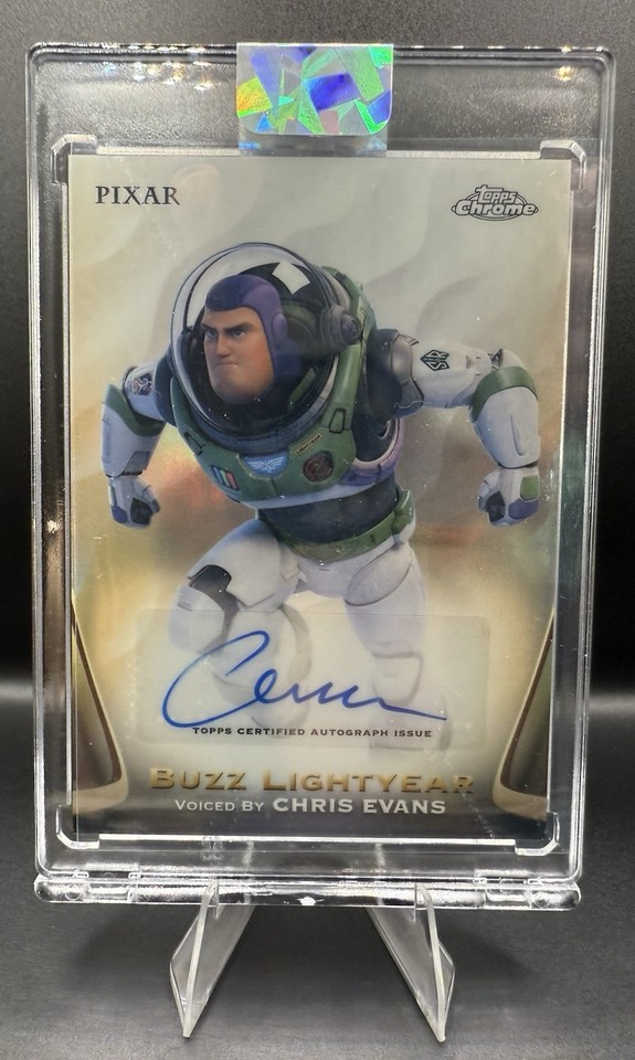 2025 Topps Chrome Disney Buzz Lightyear Chris Evans Authentic Auto ...