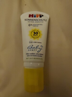 HiPP Baby Sun Protection SPF 30 Ultra-Sensitive 0% Nanoparticles ...