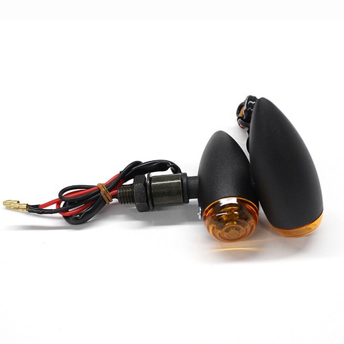 LED Mini Bullet Motorcycle Turn Signal Cruiser Chopper Custom Lights ...