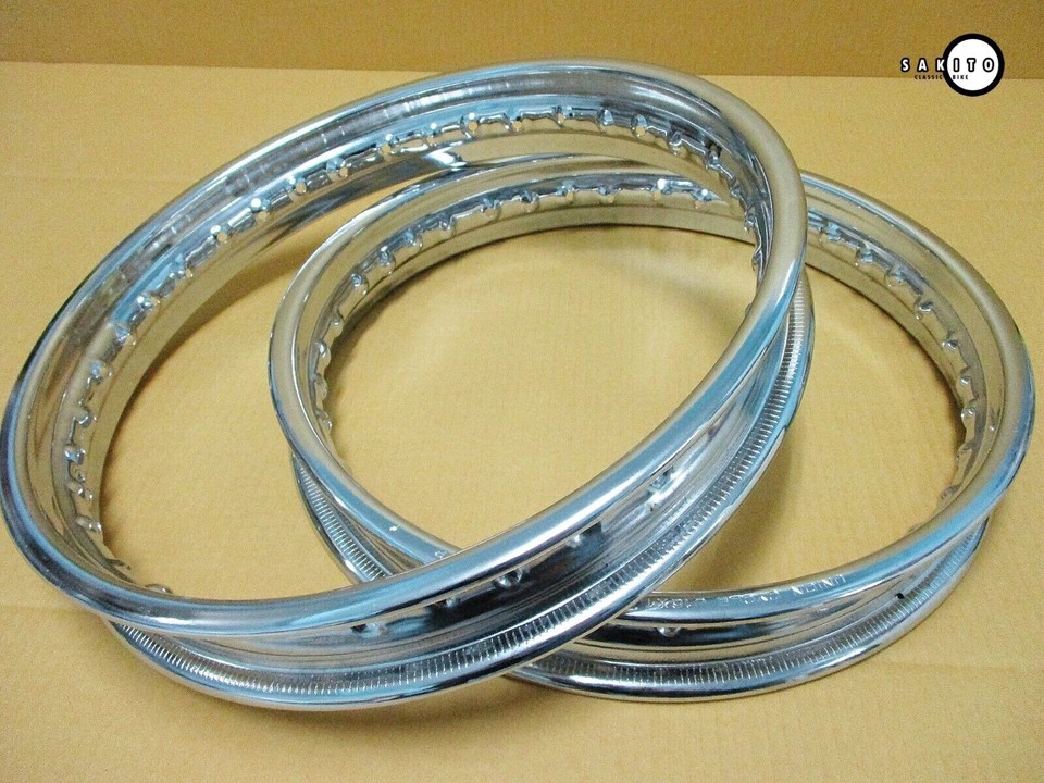 YAMAHA DT1 DT2 DT3 Front & Rear Steel Wheel Rim Set [sa3106] | eBay