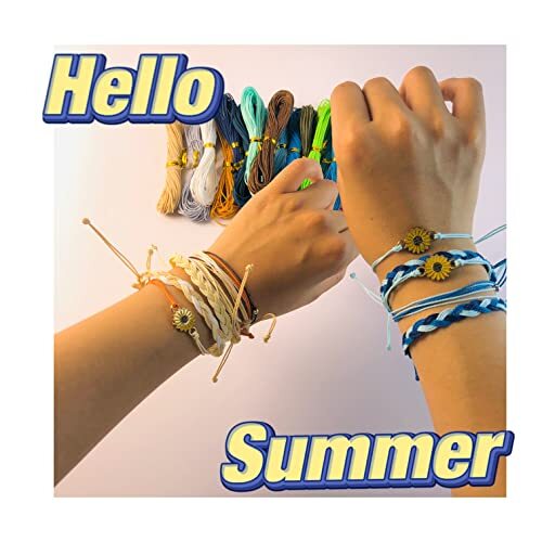 40 Colors 1mm Waxed Polyester Cord Wax Coated String for Bracelet ...