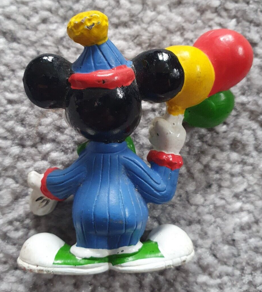 Vintage Disney Miniature Mickey Mouse Clown PVC Figure Cake Topper | eBay