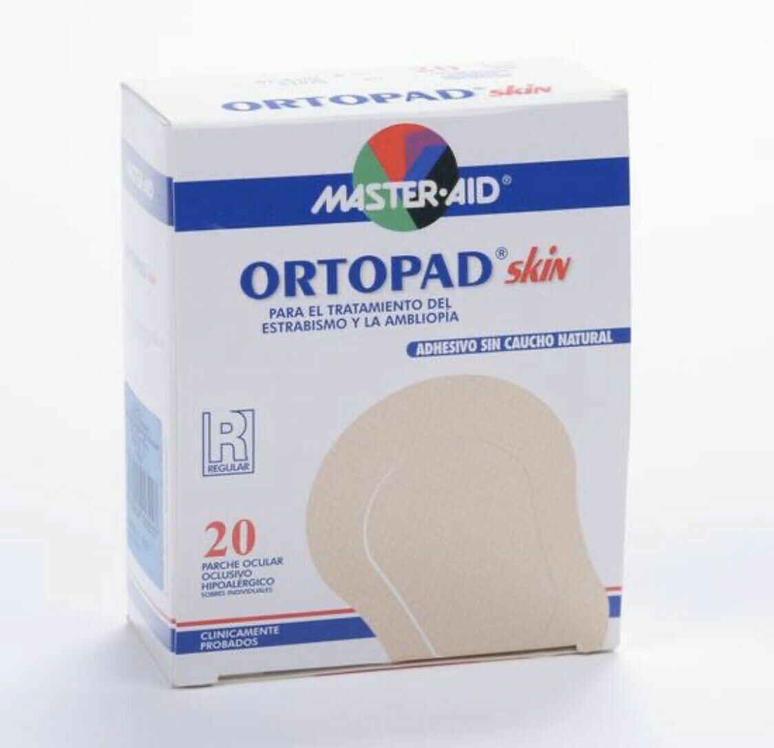 Ortopad SKIN Eye Patches - REGULAR Size (20 Per Box) 85x59mm. Latex ...
