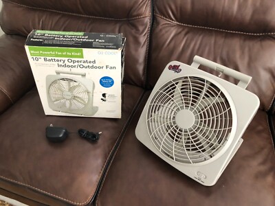 O2 Cool 10" Battery Operated Fan Tested Original Box | eBay