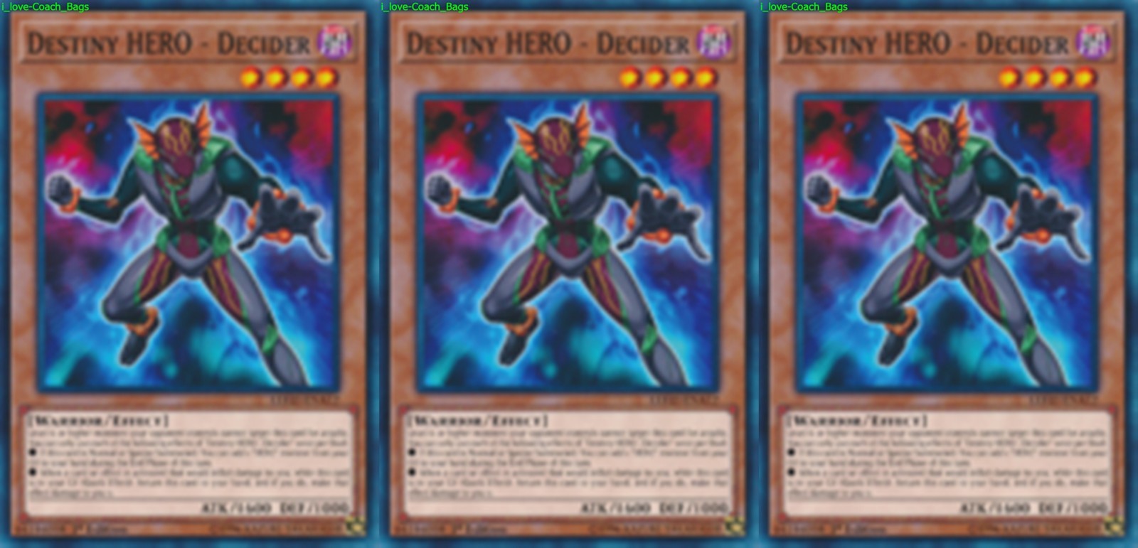 Destiny HERO - Decider LEHD-ENA12 X 3 Mint YUGIOH Effect Monster | eBay