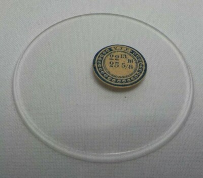 THICK GLASS POCKET WATCH CRYSTAL NEW OLD STOCK SIZE 22 13/16 5/8 ...