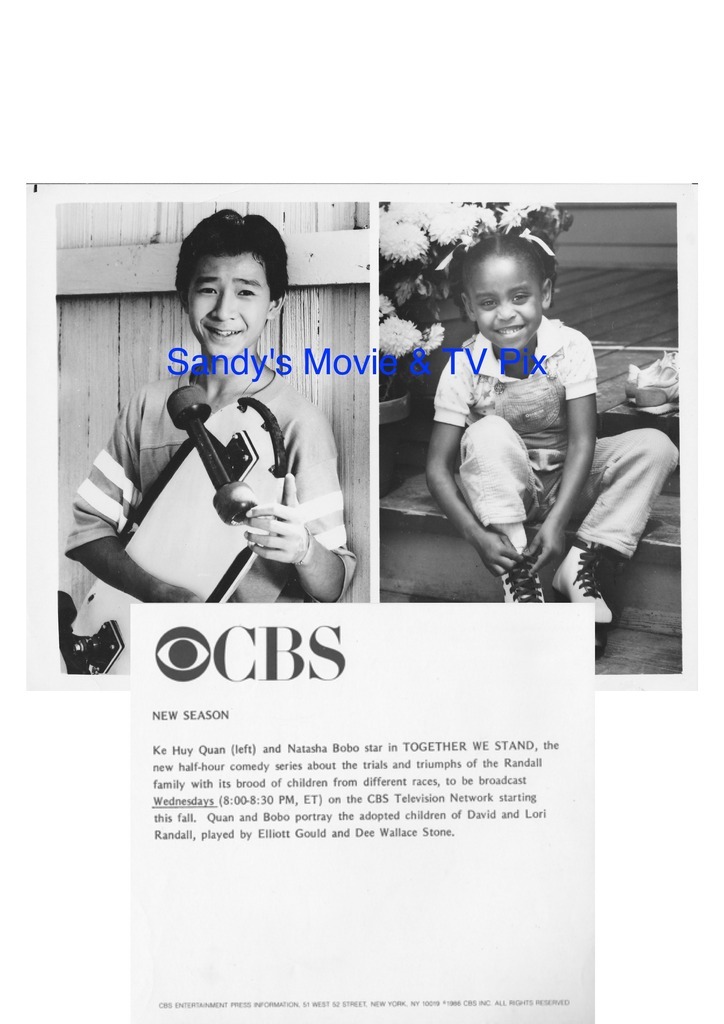 KE HUY QUAN, NATASHA BOBO Terrific Original TV Photo TOGETHER WE STAND ...