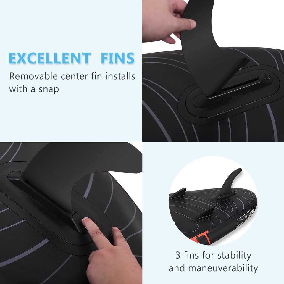 Inflatable Paddle Board, Stand Up Paddleboard with SUP Camera Seat ...