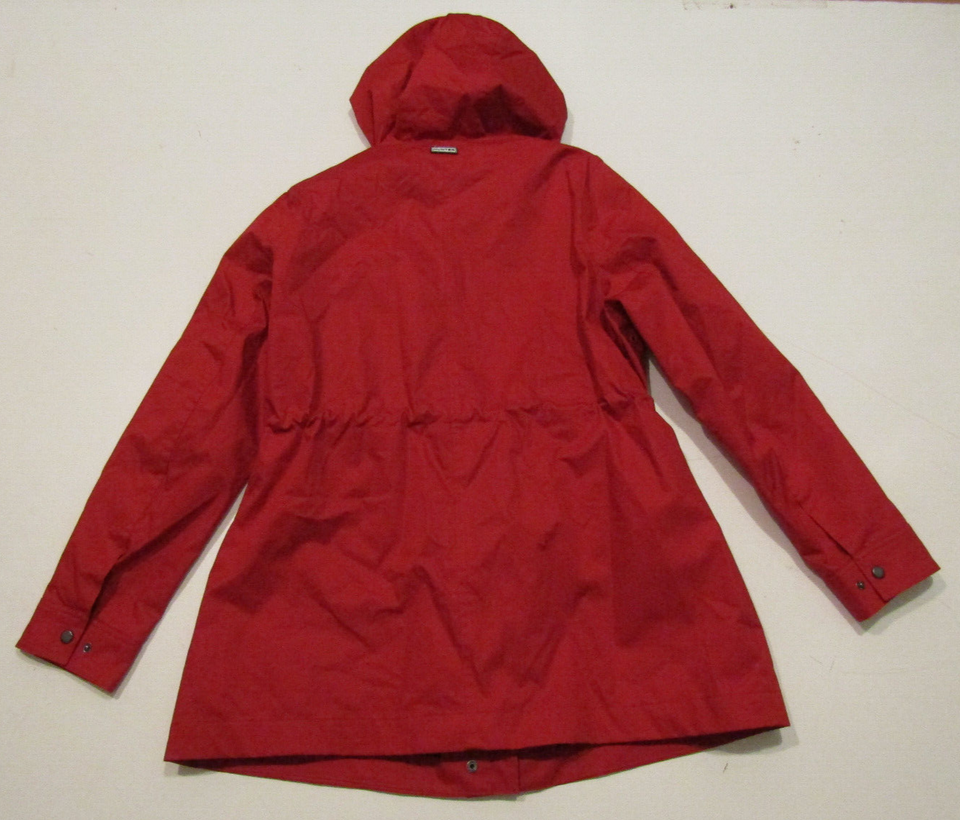 HUNTER Red Water Resistant Smock Jacket Rain Coat Womens Sz Medium M ...