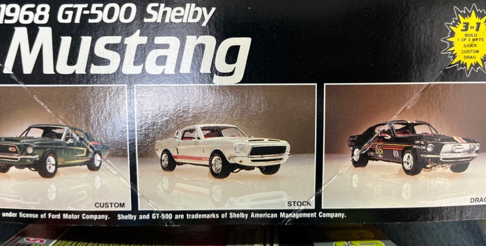 AMT 6541 1968 Ford Shelby Mustang GT-500 1:25 McM KIT NIOB si | eBay