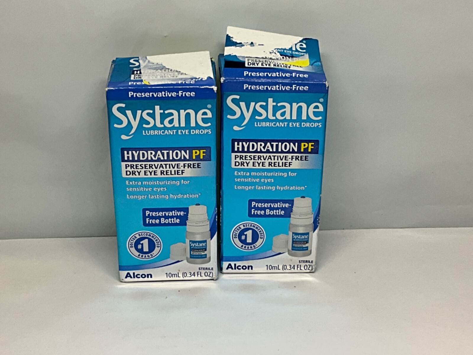 Lot Of 2 Systane Hydration PF Dry Eye Relief , 10mL, NEW DMGD BOX, 01/ ...